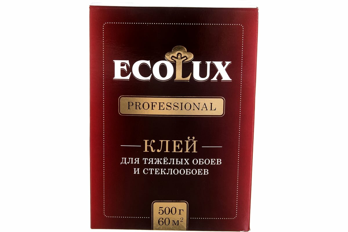 Клей для тяжёлых обоев и стеклообоев Ecolux Professional 500 г, 60 кв. м