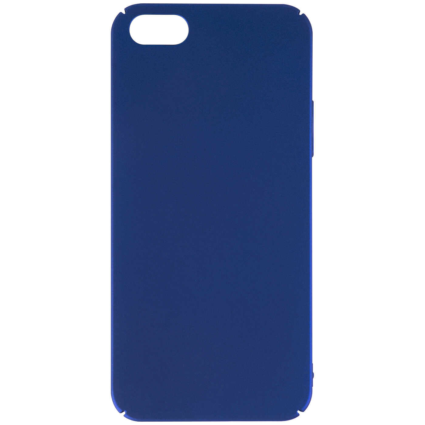 Чехол для iPhone 5/5S/SE / Айфон 5/5S/SE, с покрытием софт тач, пластиковая накладка синий