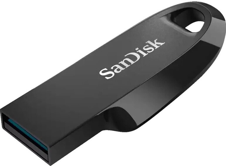 Флешка USB Sandisk Ultra Curve 128ГБ, USB3.2, черный