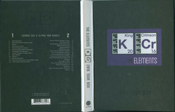 Компакт-диск King Crimson — The Elements (2016 Tour Box)(2CD) — фото 1