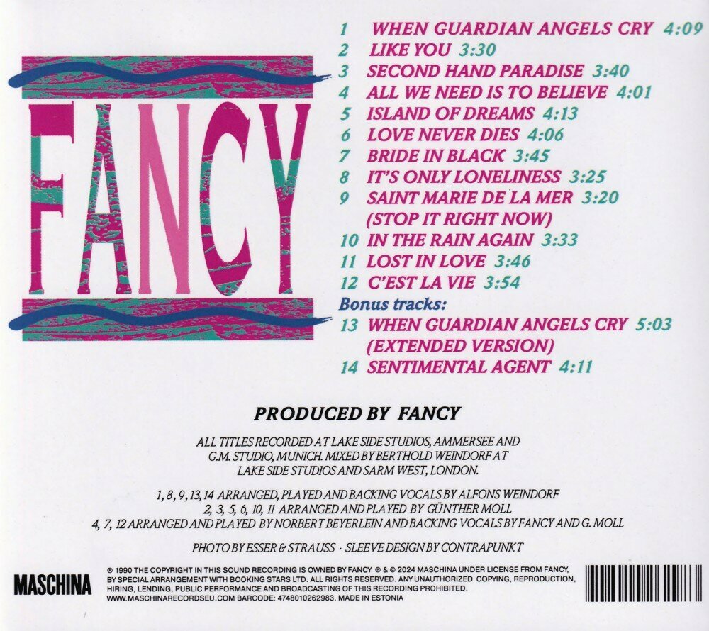 Fancy. Five (1990) (CD) (СД диск, Картонный бокс (digipack)) — фото 1