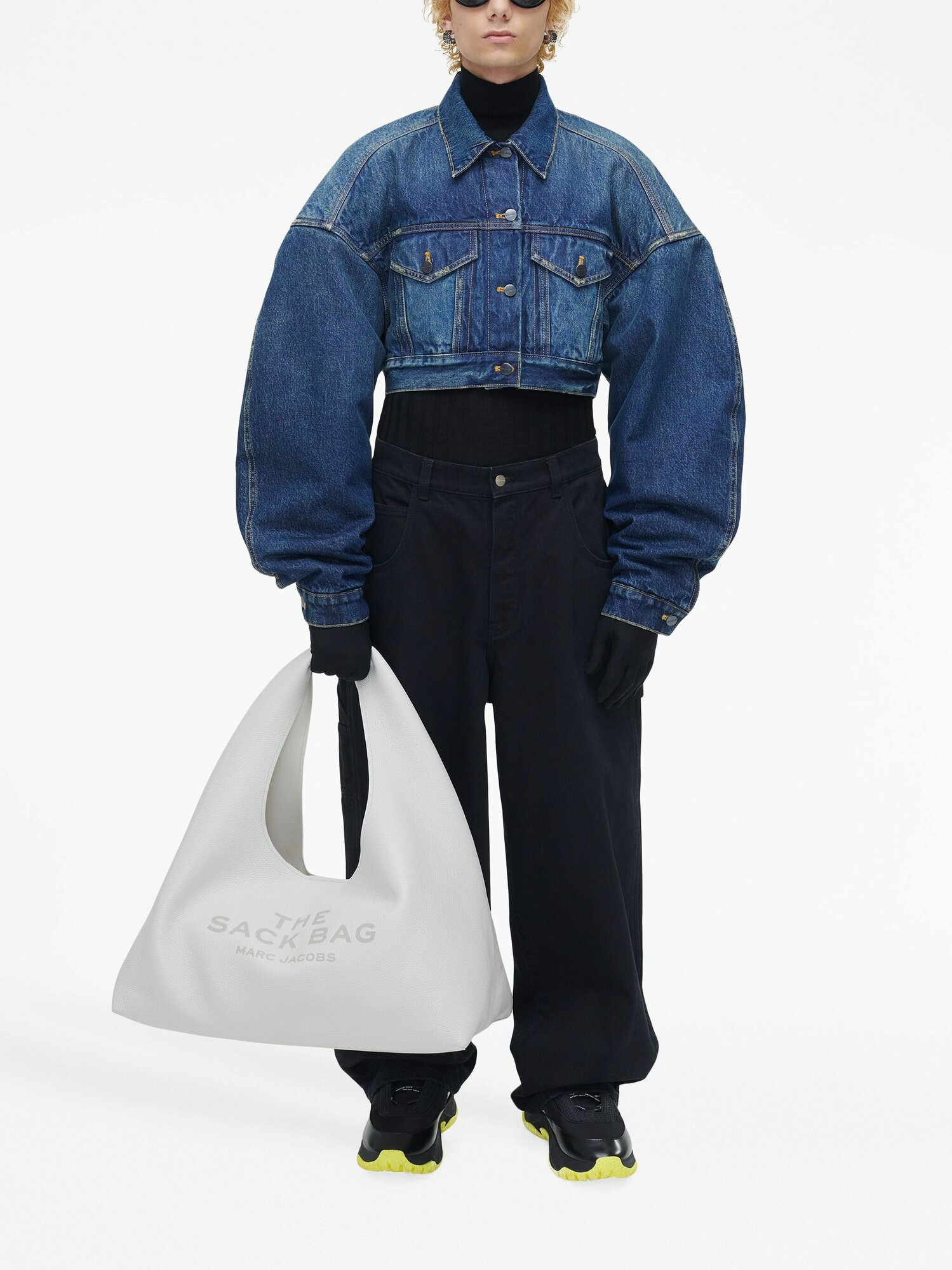 Сумка MARC JACOBS The XL Sack, бежевый/белый — фото 1