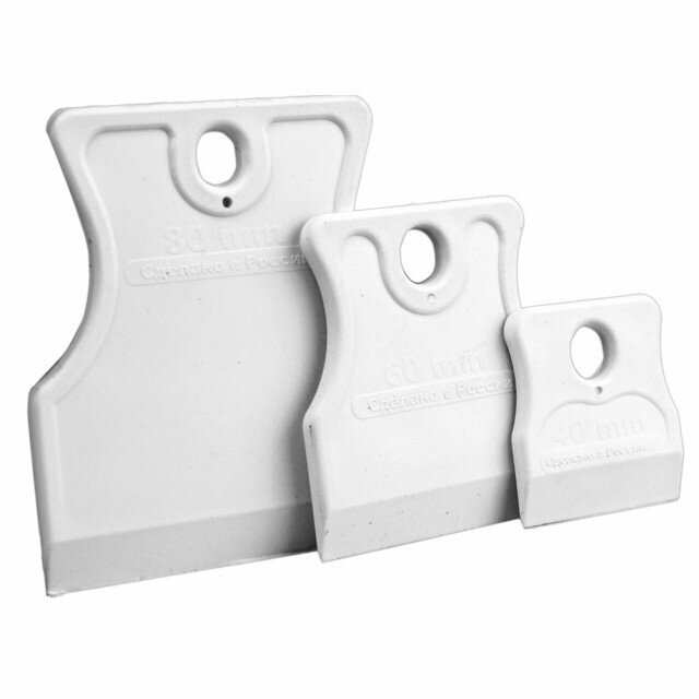 DECOR набор шпателей 3 шт резиновые 40/60/80 мм для декора интерьера арт.308-0009