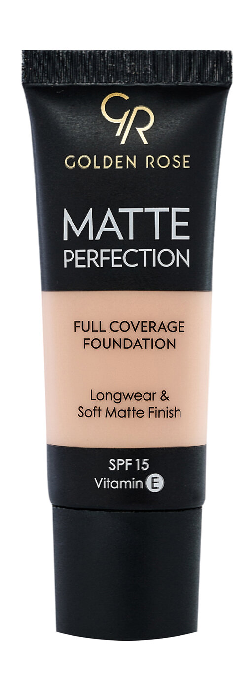 GOLDEN ROSE Крем тональный для лица Matte Perfection Full Coverage Foundation С3, 35 мл