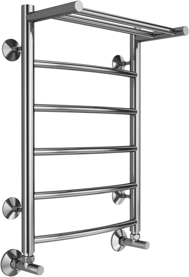 Полотенцесушитель водяной Terminus Классик с полкой П6 4670078556707 600x432, хром