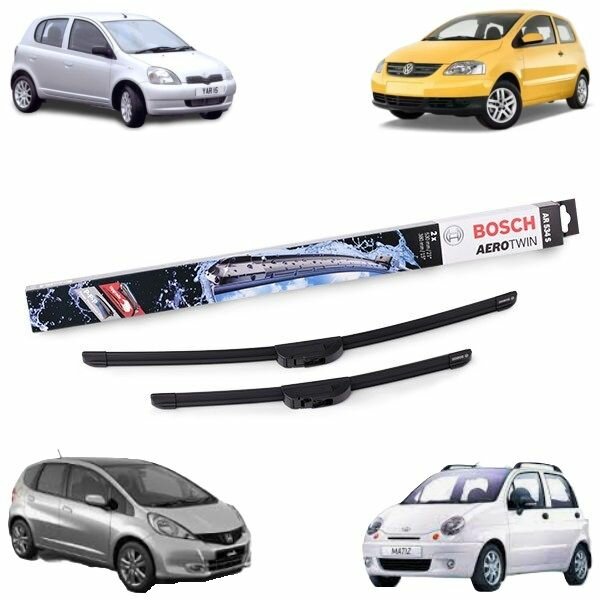 Щетки стеклоочистителя BOSCH для Daewoo Matiz / Geely MK / Honda Jazz II / Toyota Yaris P1