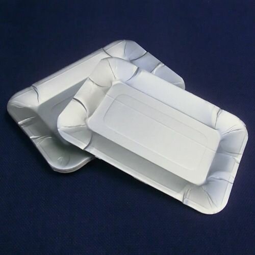 Тарелка 130х200мм , картон фольгированная (100 шт/упак, 1 000 шт/кор)