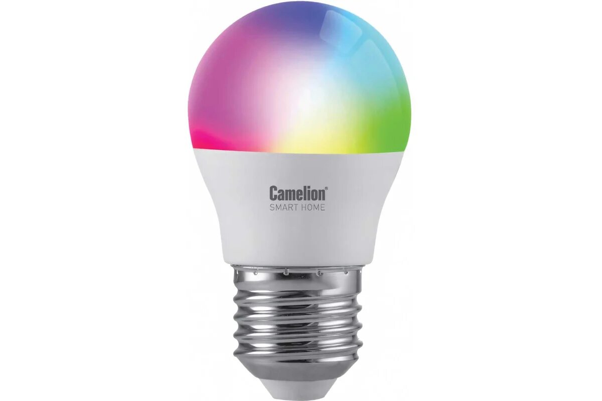 Camelion Smart Home LSH7/G45 RGB CW Е27 WiFi 7W светодиодная лампа RGB+DIM+CW 220В