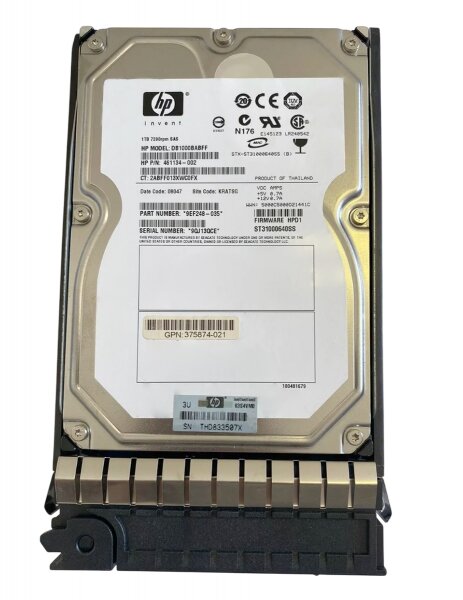 Жесткий диск HP 9EF248-035 1Tb SAS 3,5" HDD