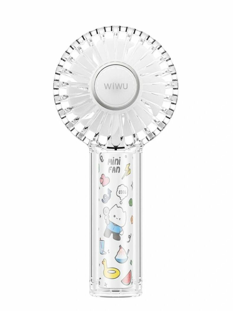 Портативный мини-вентилятор Wiwu Mini Fan Wi-FS012, 1200 mAh, белый