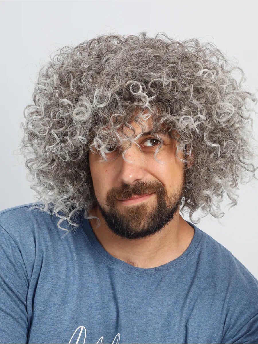 Парик мужской кудрявые волосы