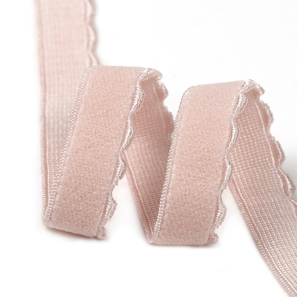 Резинка бельевая TBY Отделочная, становая, 12 мм, серебристый пион, S185, упаковка 50 м