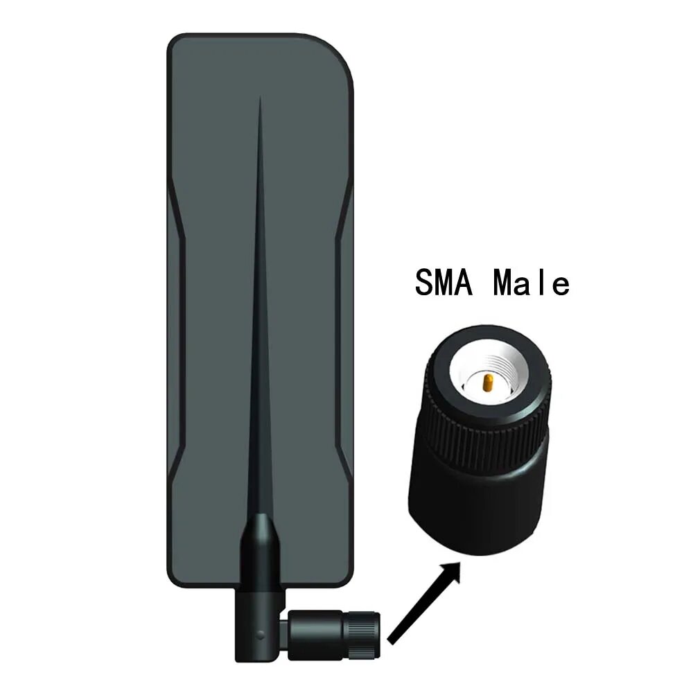 AOSIYANT наружная резиновая антенна WIFI 2,4G+5,8G 8dBi SMA Male