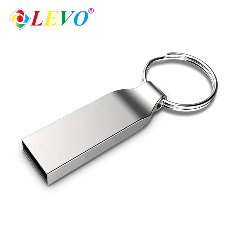 Металлическая USB-флешка 4 ГБ, 8 ГБ, 16 ГБ, 32 ГБ, 64 ГБ, 128 ГБ, флэш-накопитель USB 512 ГБ, Silver