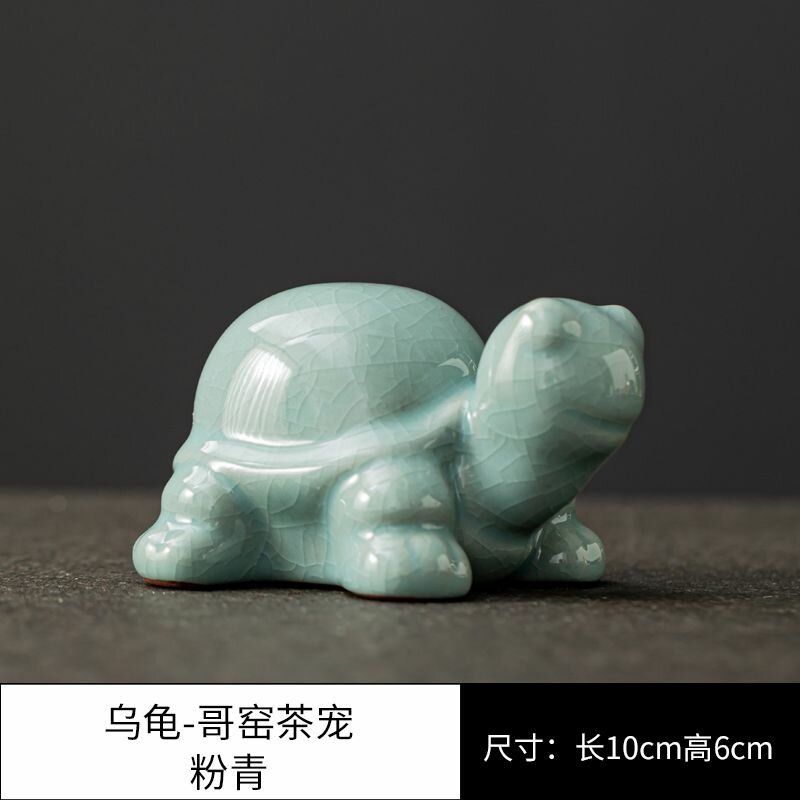 Чайный орнамент в виде черепахи, подарок, аксессуары для чайной церемонии, крышка, ремесленный чайный столик, маленький керамический орнамент