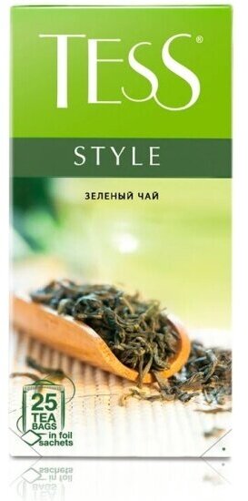 Чай Tess Style, зеленый, 25 пакетиков