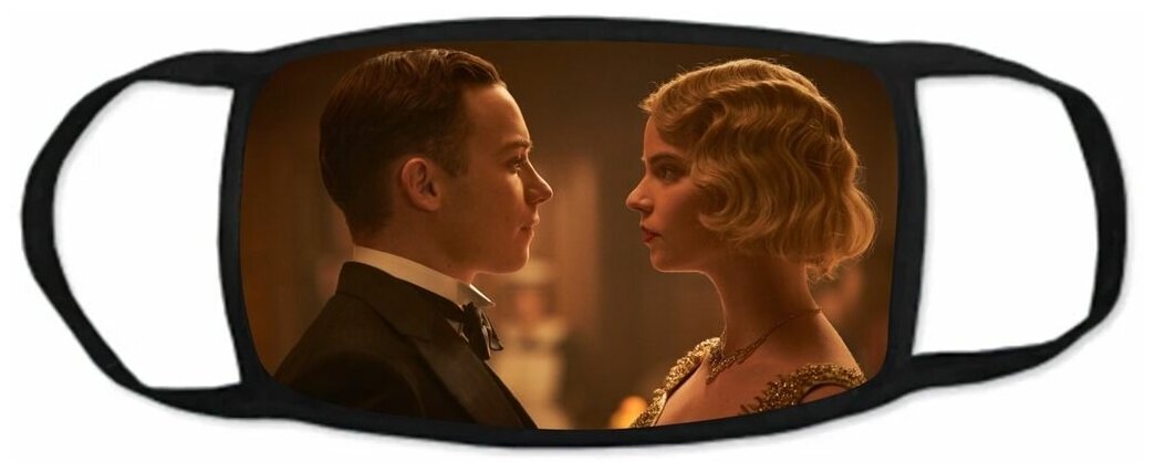 Маска на лицо Острые козырьки, Peaky Blinders №5, Взрослая - 20 на 12,5 см