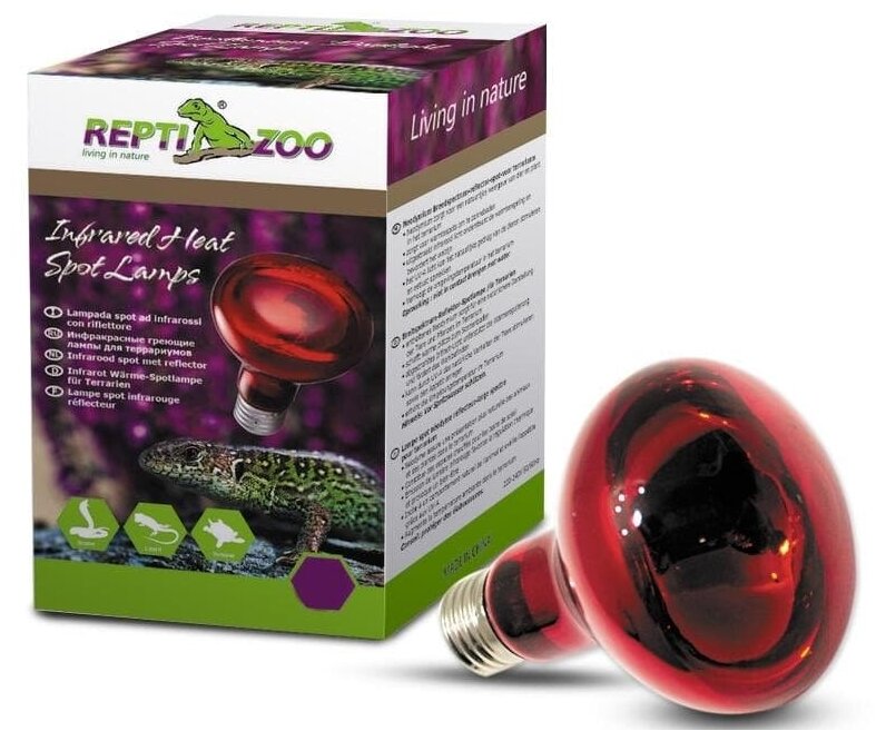 Террариумная инфракрасная лампа Repti-Zoo ReptiInfrared (95150R), 150 Вт