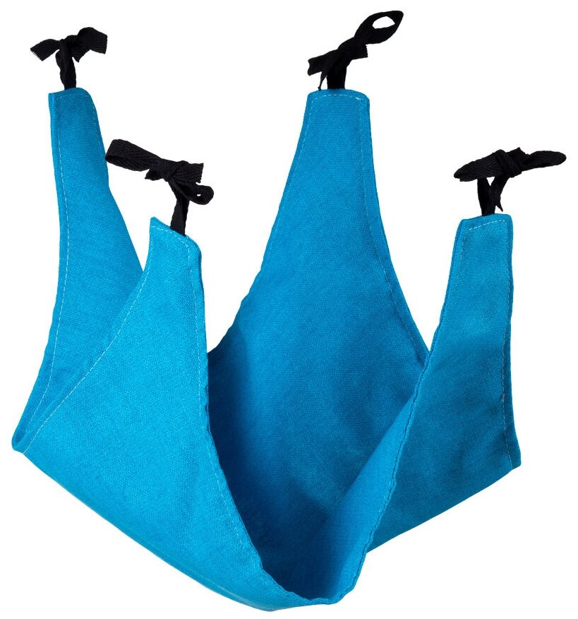 Гамак для грызунов на завязках VOLTREGA голубой, 44х44см (Испания)