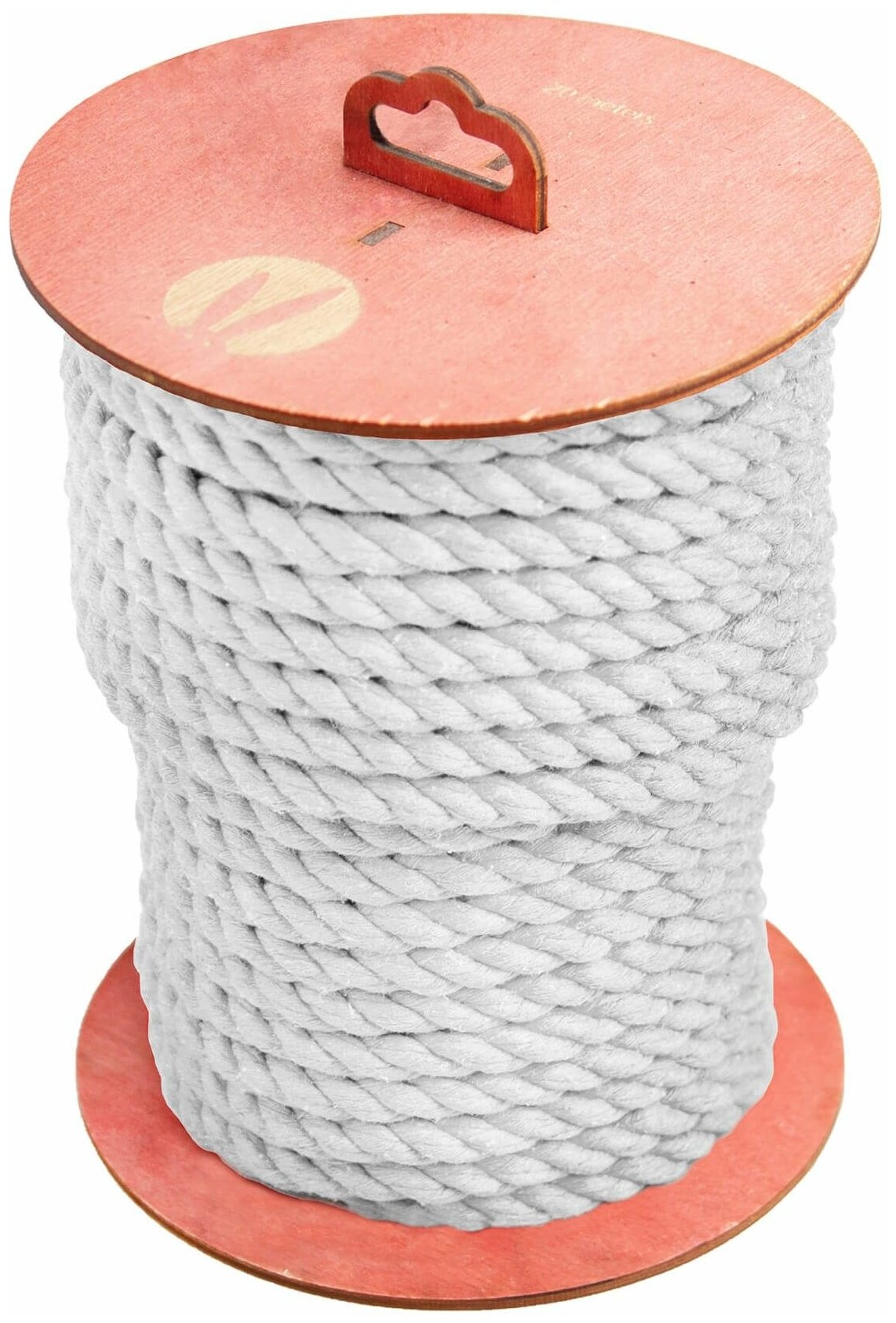 Хлопковая веревка для шибари PinkRabbit белая, 20 м PinkRabbit Хлопковая веревка для шибари PinkRabbit белая, 20 м