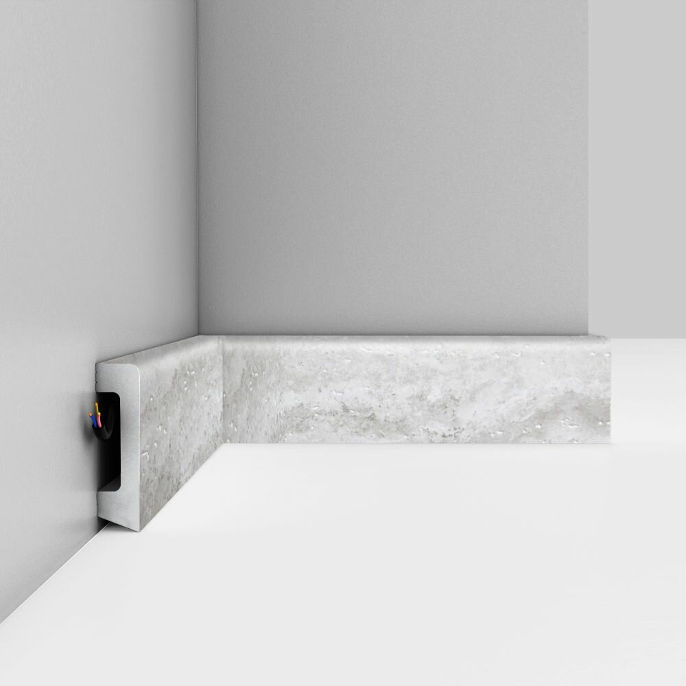 Плинтус Напольный Decomaster D234-1634ДМ В58хШ16Д2400 мм / Декомастер.