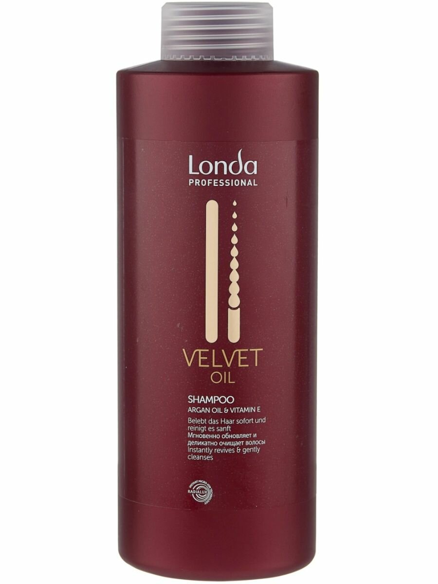 VELVET OIL - Шампунь с маслом арганы и витамином Е 1000 мл