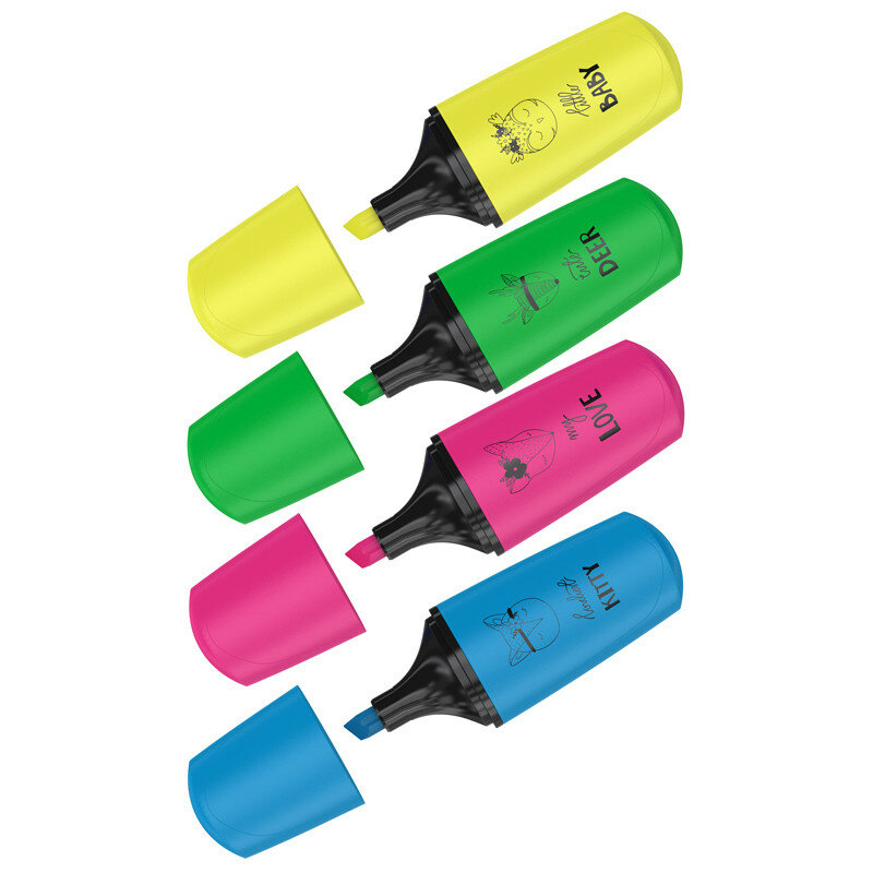 Текстовыделитель Berlingo "Textline HL100" мини, ассорти, 1-5мм, 50 штук, 335258