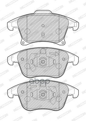 К-т дисков. тормоз. колодок FORD Galaxy III (CK), Mondeo V, S-Max II (CJ) 2012- FRONT Ferodo арт. FDB4445