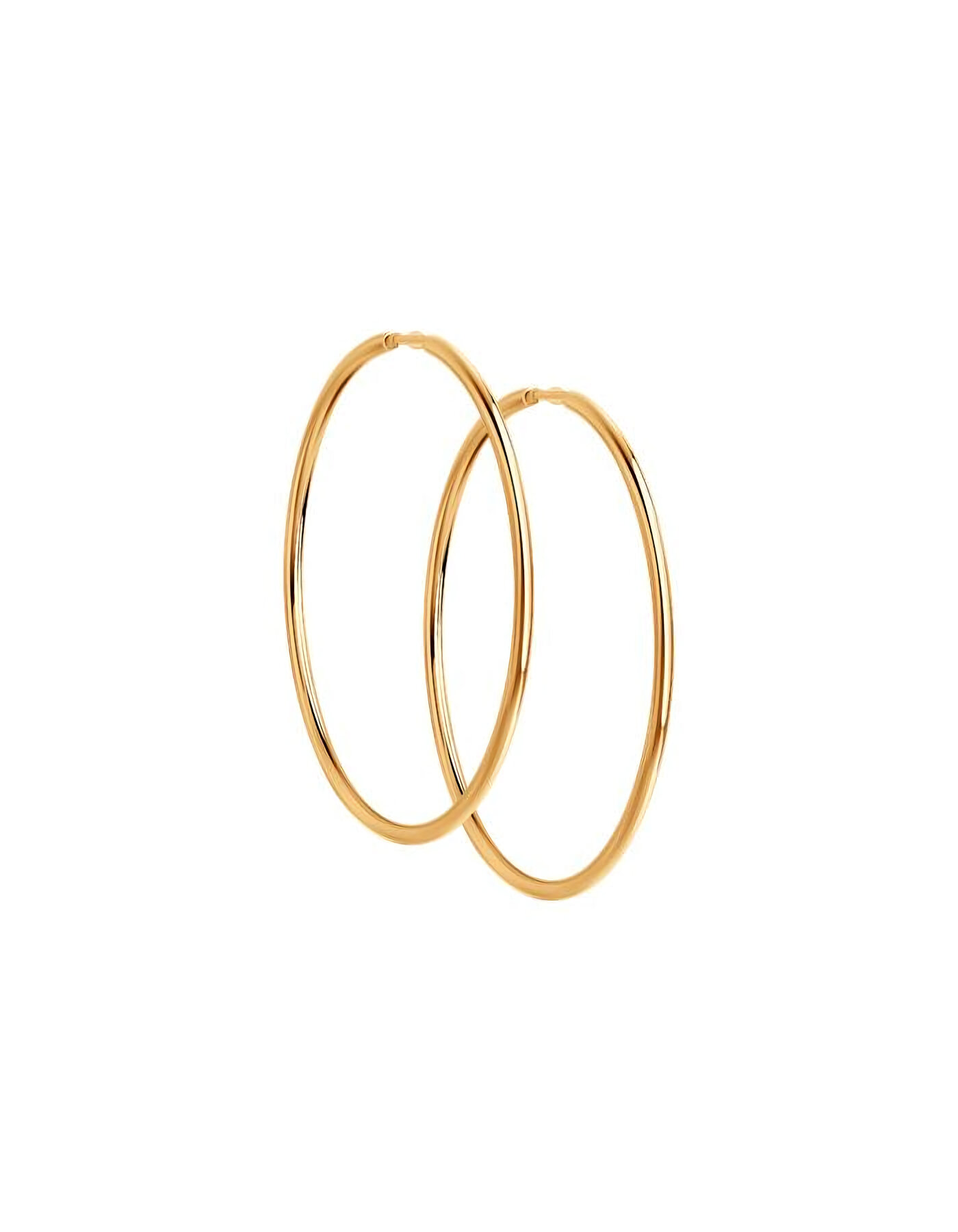 Серьги конго, красное золото, 375 проба