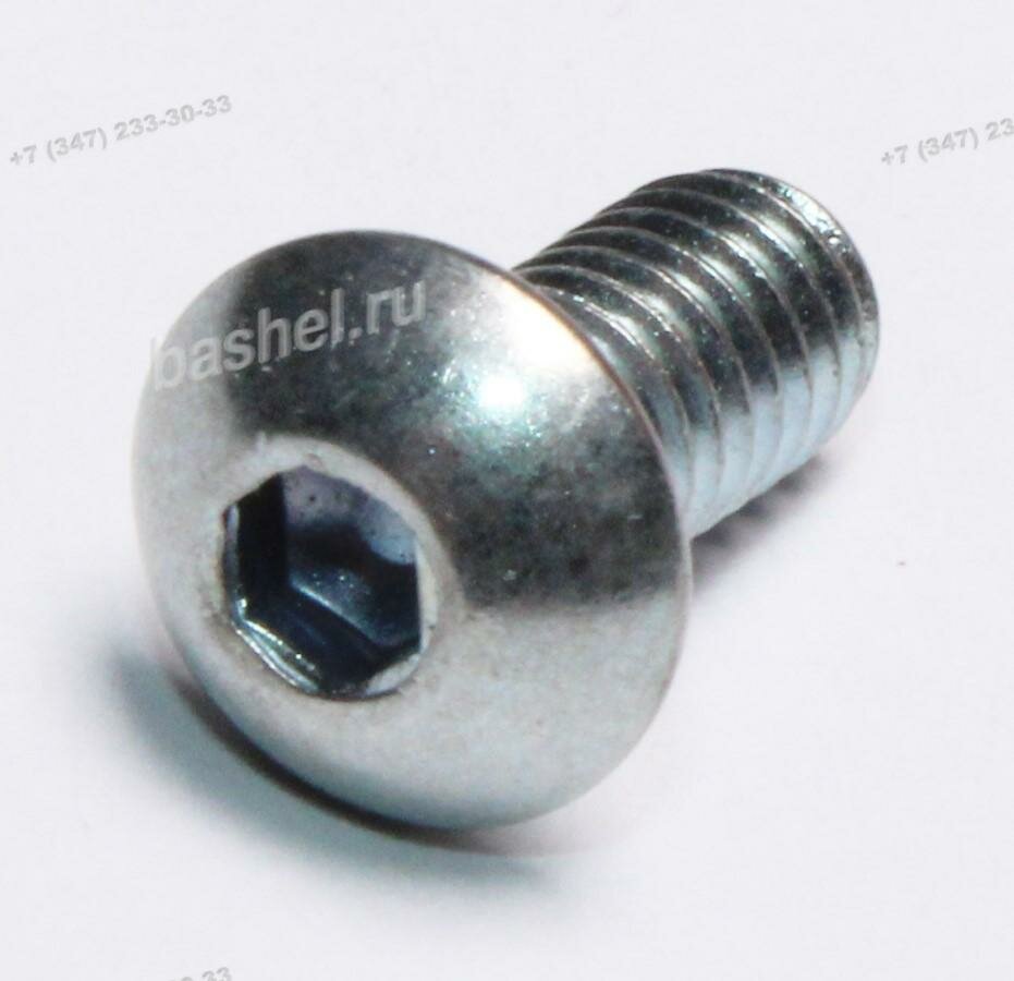Винт М4х8 с внутренним шестигранником ISO 7380-1 zn
