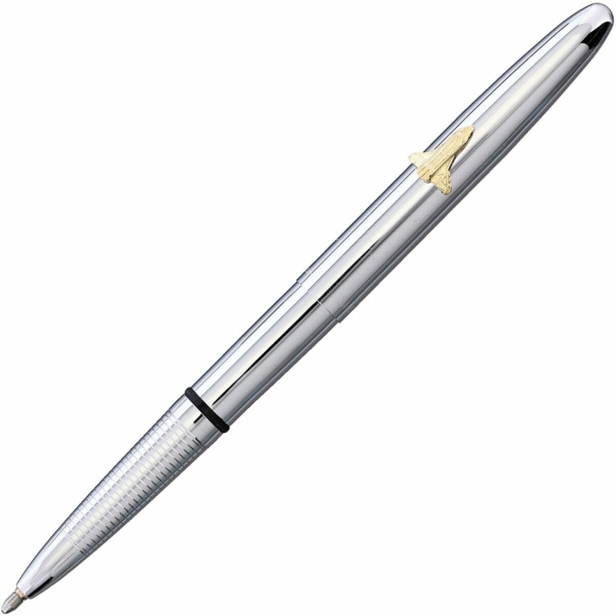 Космическая шариковая ручка Fisher Space Pen Bullet (Space Emblem Chrome)