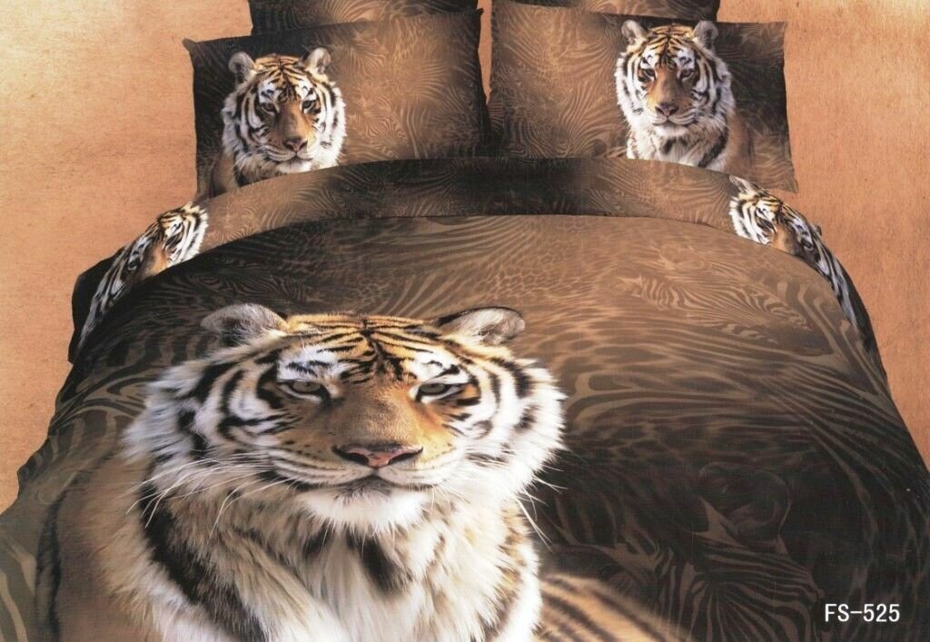 Постельное белье Вальтери RS-77 с 3D рисунком Евро комплект 200х220, 4 наволочки, сатин 100% хлопок