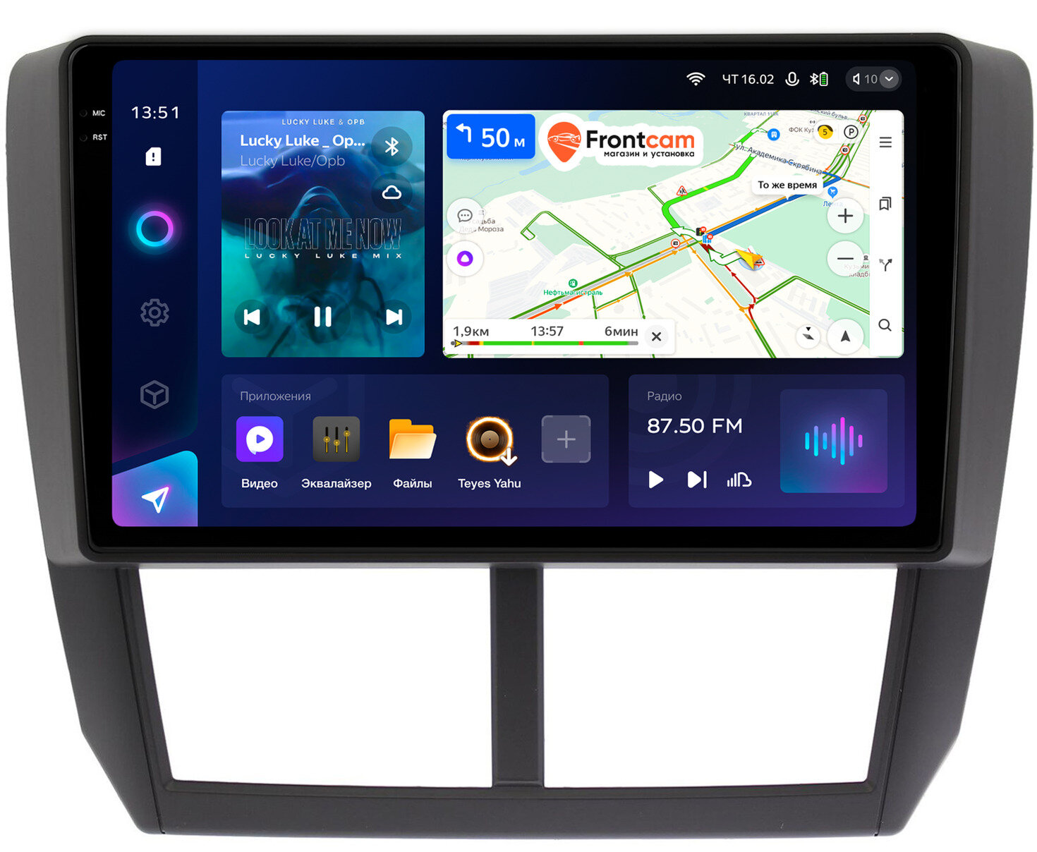 Штатная магнитола Subaru Forester 3, Impreza 3 2007-2013 Teyes CC3 2K 6/128 9.5" RM-9080 Android 10 (4G-SIM, DSP, QLed)