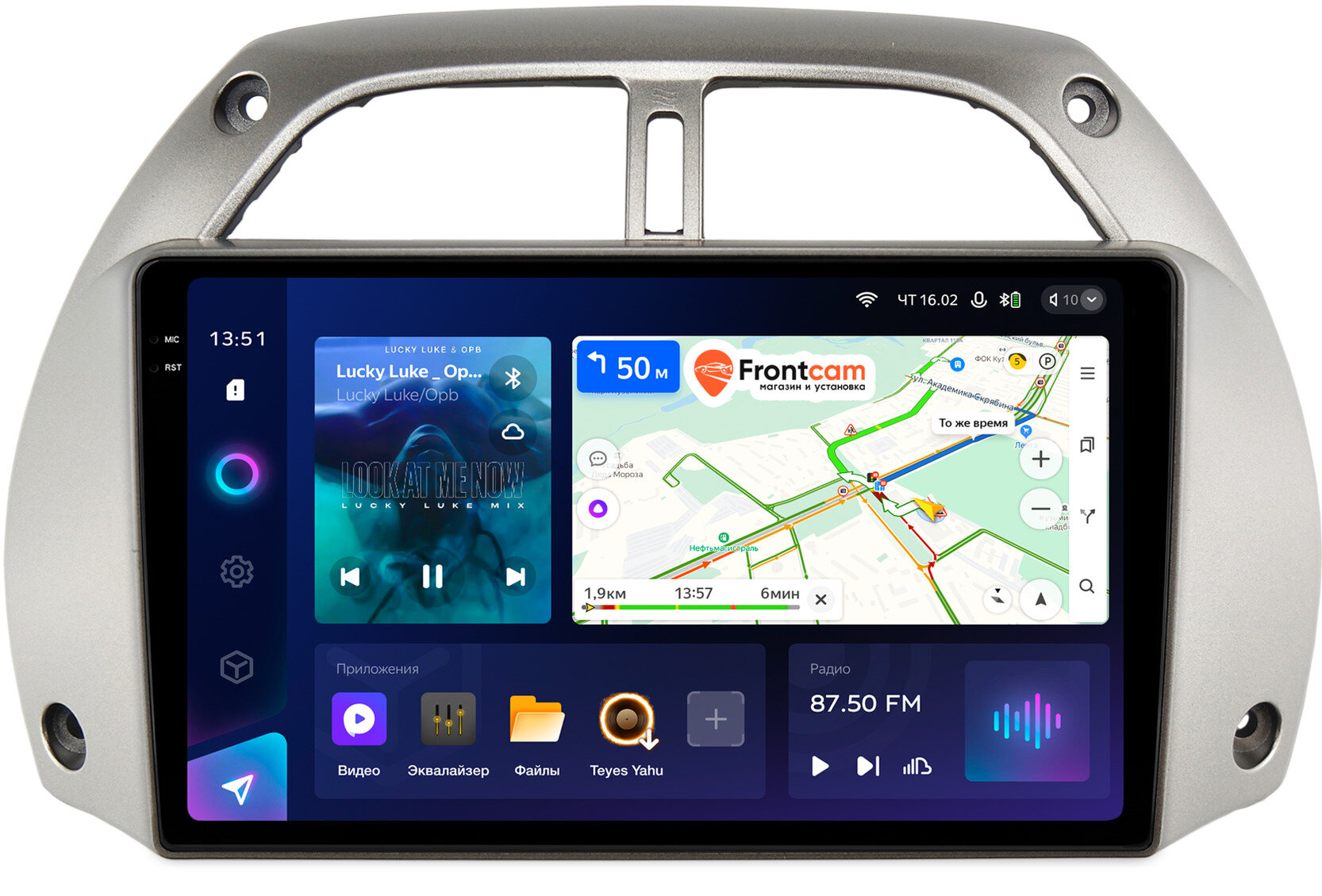 Штатная магнитола Teyes CC3 2K 4/64 9.5" RM-9-262 Toyota RAV4 2 (XA20) 2000-2003 Android 10 (4G-SIM, DSP, QLed)