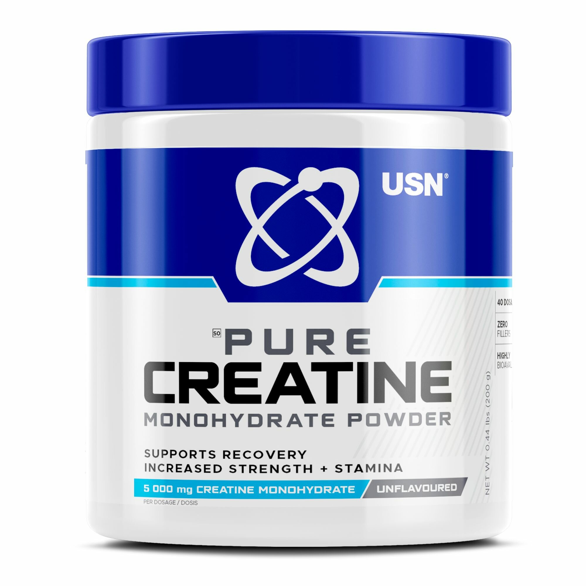 USN Micronized Creatine Микронизированный порошок моногидрата креатина 200г