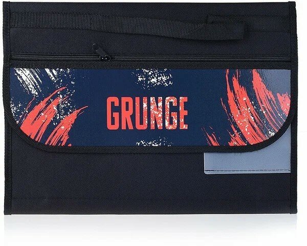 Папка для труда А4 раскладная на липучке ПТР-10, GRUNGE