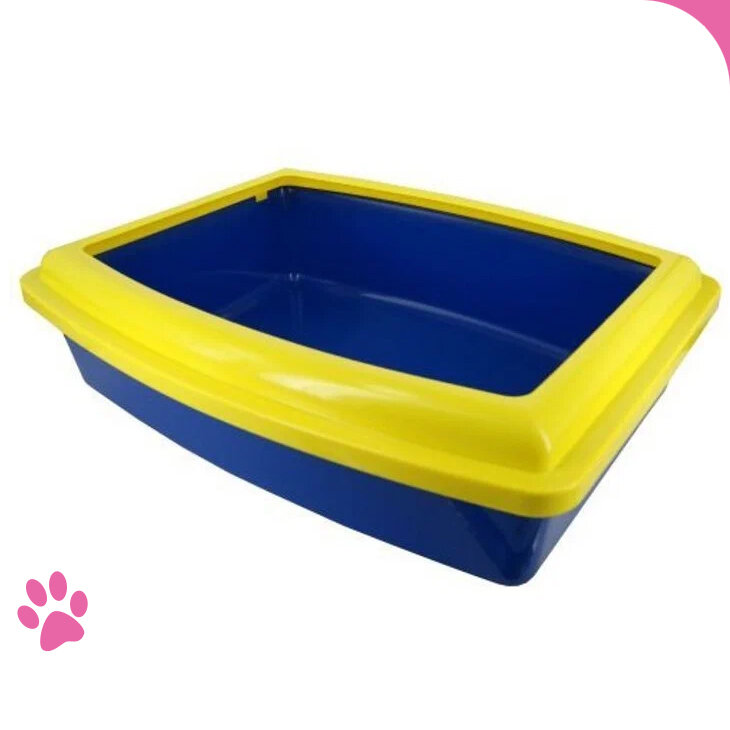 Вака Туалет "глубокий С бортиком", синий 41,5*30,5*9,5 см