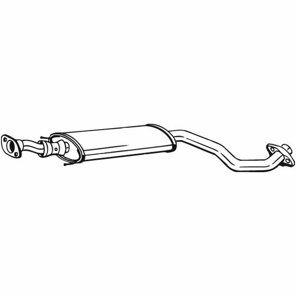 Средний глушитель выхлопных газов, BOSAL 284-625 (1 шт.)