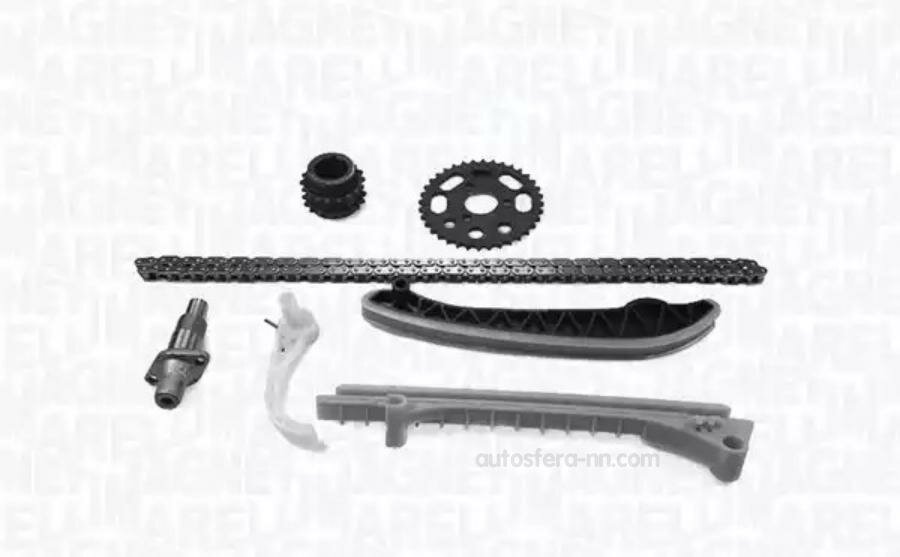 MAGNETI MARELLI 341500000110 Ремкомплект ГРМ [цепь, натяжитель,2 звездочки,3 успокоителя]