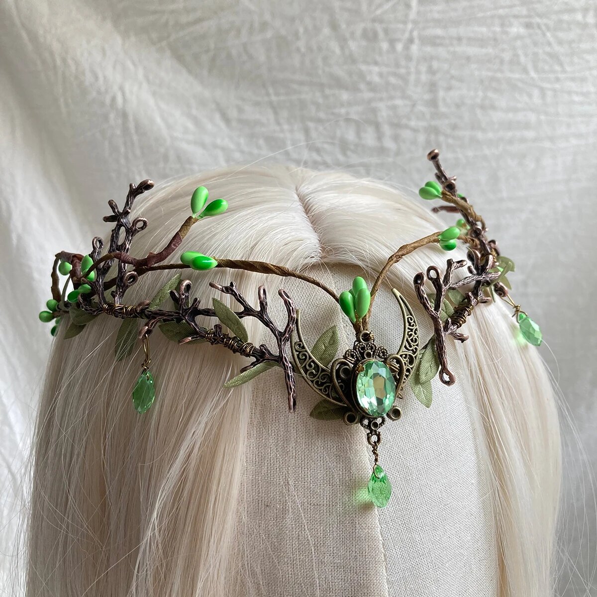 Эльфийская корона изумрудная, ELF 013 Light green