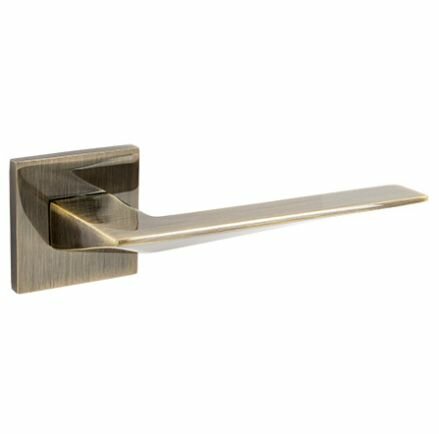 Ручки дверные (к-кт - 2шт.) CODE DECO Slim H-30133-A-AB (бронза)