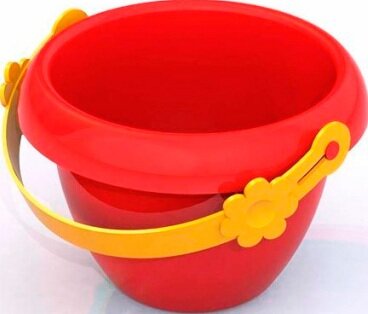 Ведро Нордпласт "Солнышко", для игр в песке, пластик, от 3 лет, цвет ассорти