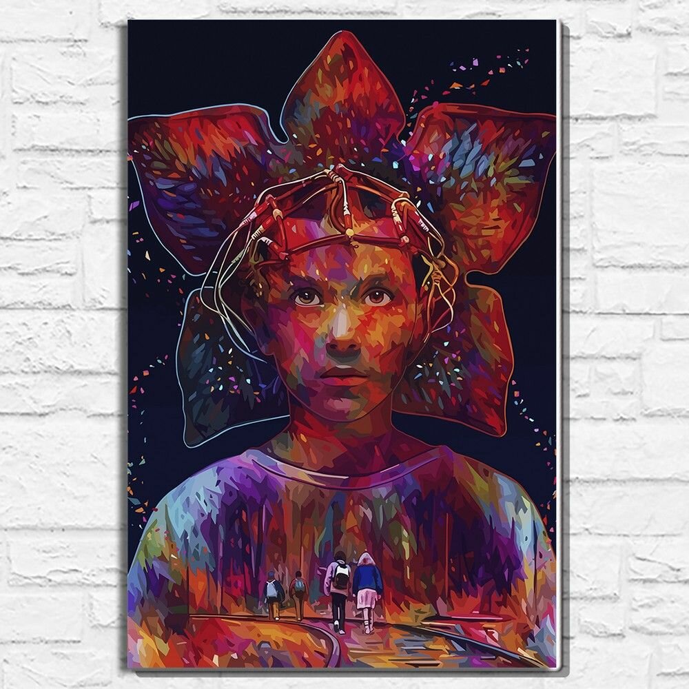 Картина по номерам на холсте сериал Очень Странные дела (Stranger Things) - 15202 В 60x40