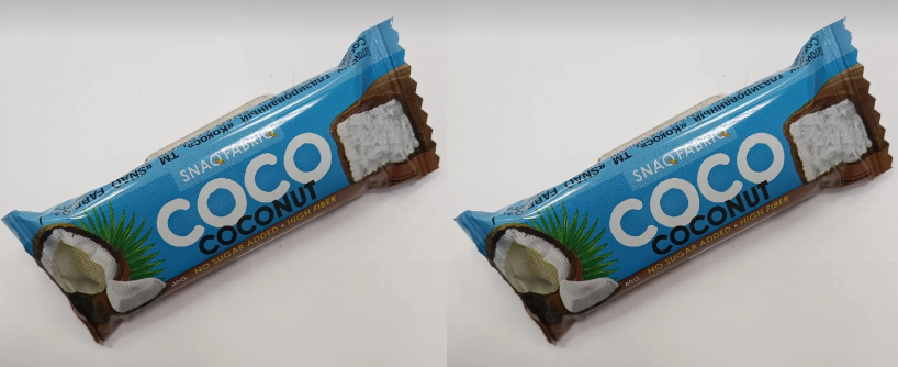 Батончик Snaq Fabriq COCO COCONUT, глазированный с начинкой кокос, с высоким содержанием клетчатки, 40 гр, 2 шт