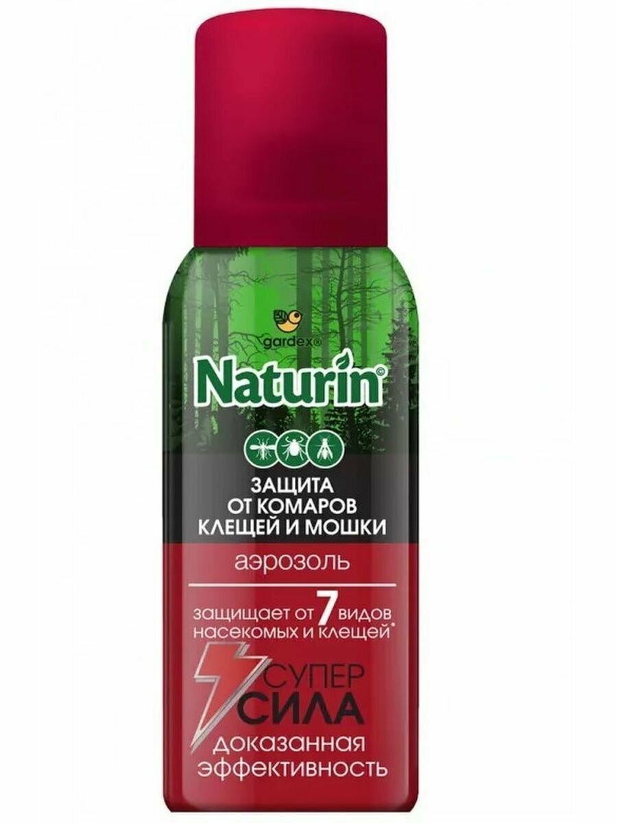 Аэрозоль Gardex Naturin Супер Сила от 7 видов насекомых 150мл