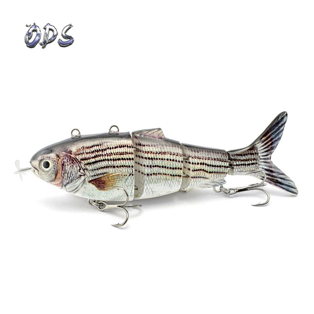 Новая приманка, автоматическая плавающая электронная рыбка 130 мм 42 г, пропеллер, умная рыболовная приманка, перезаряжаемая приманка