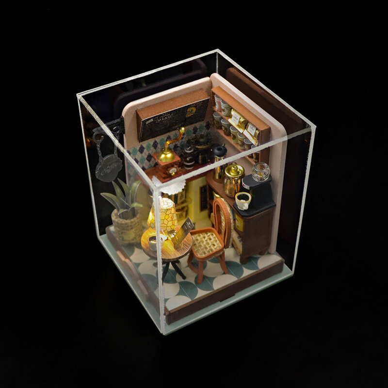 Деревянная постройка Hongda diy Hut, ручная работа, в сборе, мини-хижина, творческие игрушки, подарок