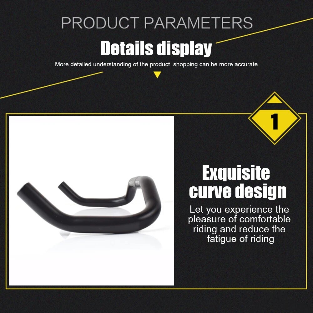 Руль Bullhorn для MTB, шоссейный велосипед с фиксированной передачей, 25,4 мм, 390 мм, алюминиевый руль для кемпинга на открытом воздухе