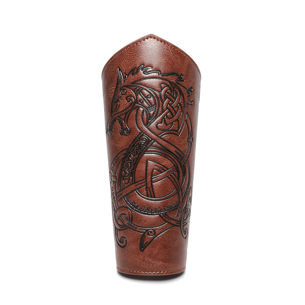 Пара браслетов с тиснением в стиле средневековой ретро, реквизит для косплея, рыцарские аксессуары для защиты рук, ручная работа，AS051