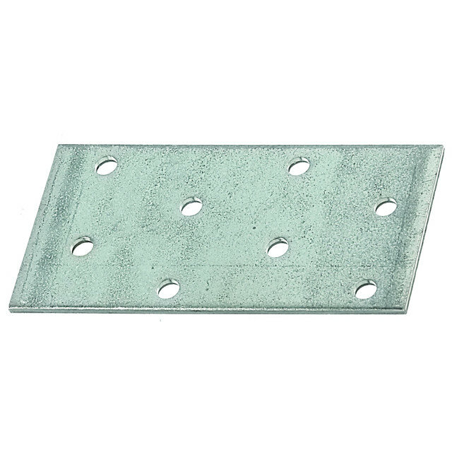 Пластина соединительная оцинкованная 80х40х2 мм крепёжный элемент для рам